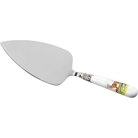 Amazon.com | Spode Woodland Cake Server with Deer Motif | Stainless ...
