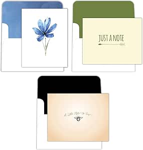 Amazon.com : Crown Point Graphics Elegant Note Card Collection - Blue ...