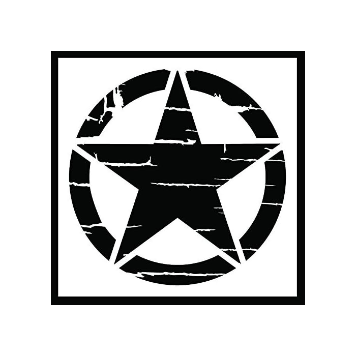 Buy Auto Vynamics - STENCIL-INVSTAR-DISTRESSED-10 - Distressed Military ...