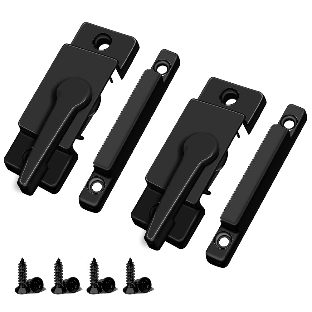 Buy Sliding Window Sash Locks Black ZUONAI 2 Pack Cam Sash Locks for ...