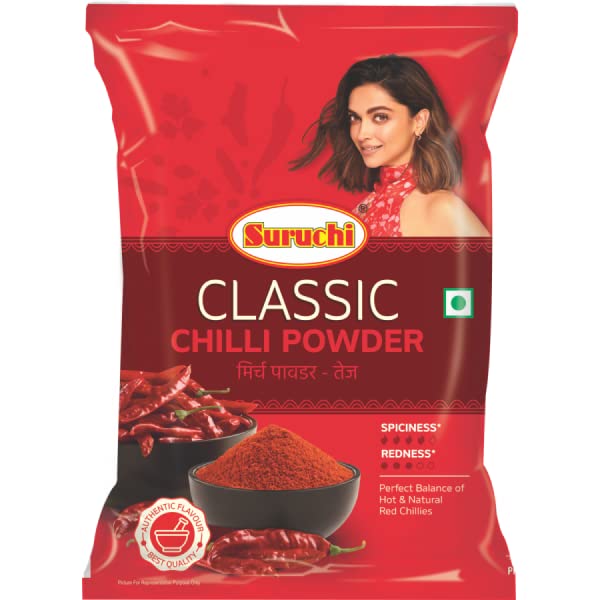 Suruchi Classic Gold Chilli Powder 500gm X Pack of 2 Red Mirchi Powder ...
