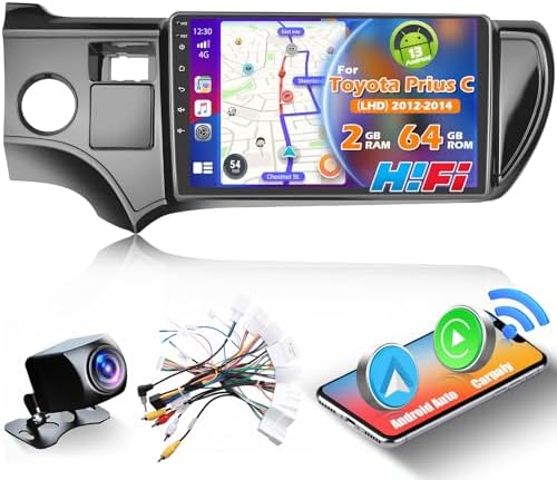 Amazon.com: [8 CORE 4G+64G] Car Radio for Toyota Prius 2010-2015 ...