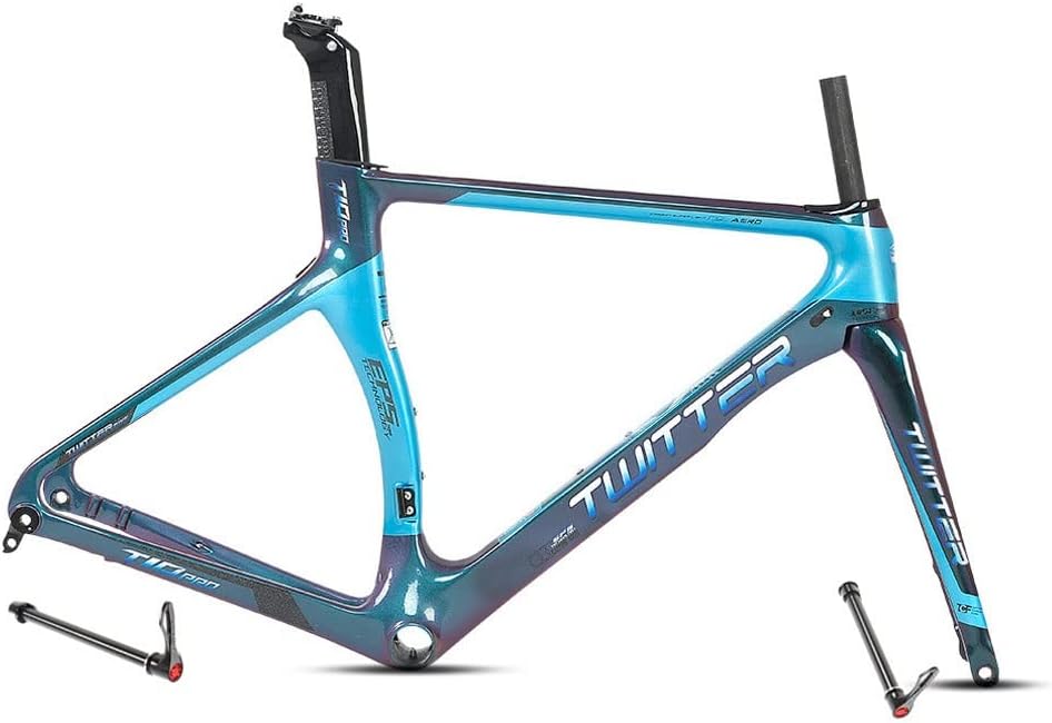Amazon.com: HIMALO 700c Road Bike Frameset Disc Brake Discoloration ...