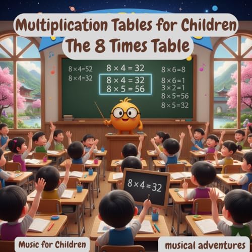 Multiplication Tables for Children | The 8 Times Table | Music for ...