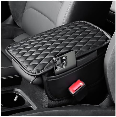 Amazon.com: Upgraded Car Center Console Cover,Microfiber Leather Car ...