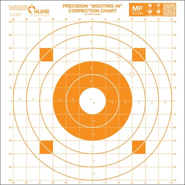 Amazon.com : Precision Sighting in Paper Targets 14" x 14", Orange, 100 ...