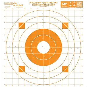 Amazon.com : Precision Sighting in Paper Targets 14" x 14", Orange, 100 ...