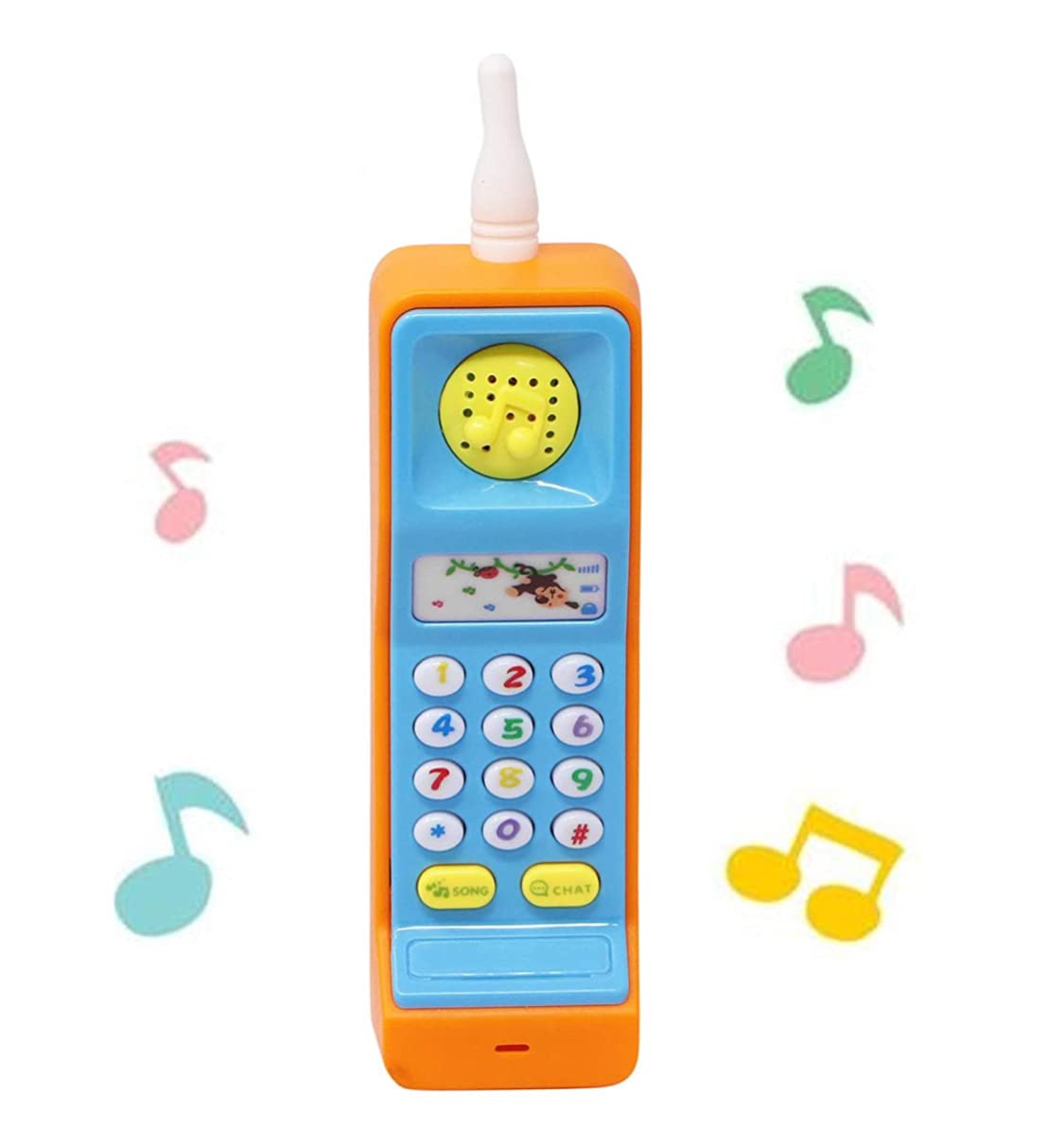 Buy Qbic Light and Sound Cordless Musical Phone Toy for Kids, Handheld ...