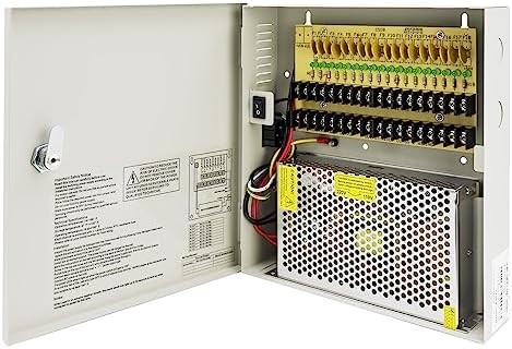 Amazon.com: ThePoEstore 18 Channel 12V CCTV Power Supply Box, with PTC ...