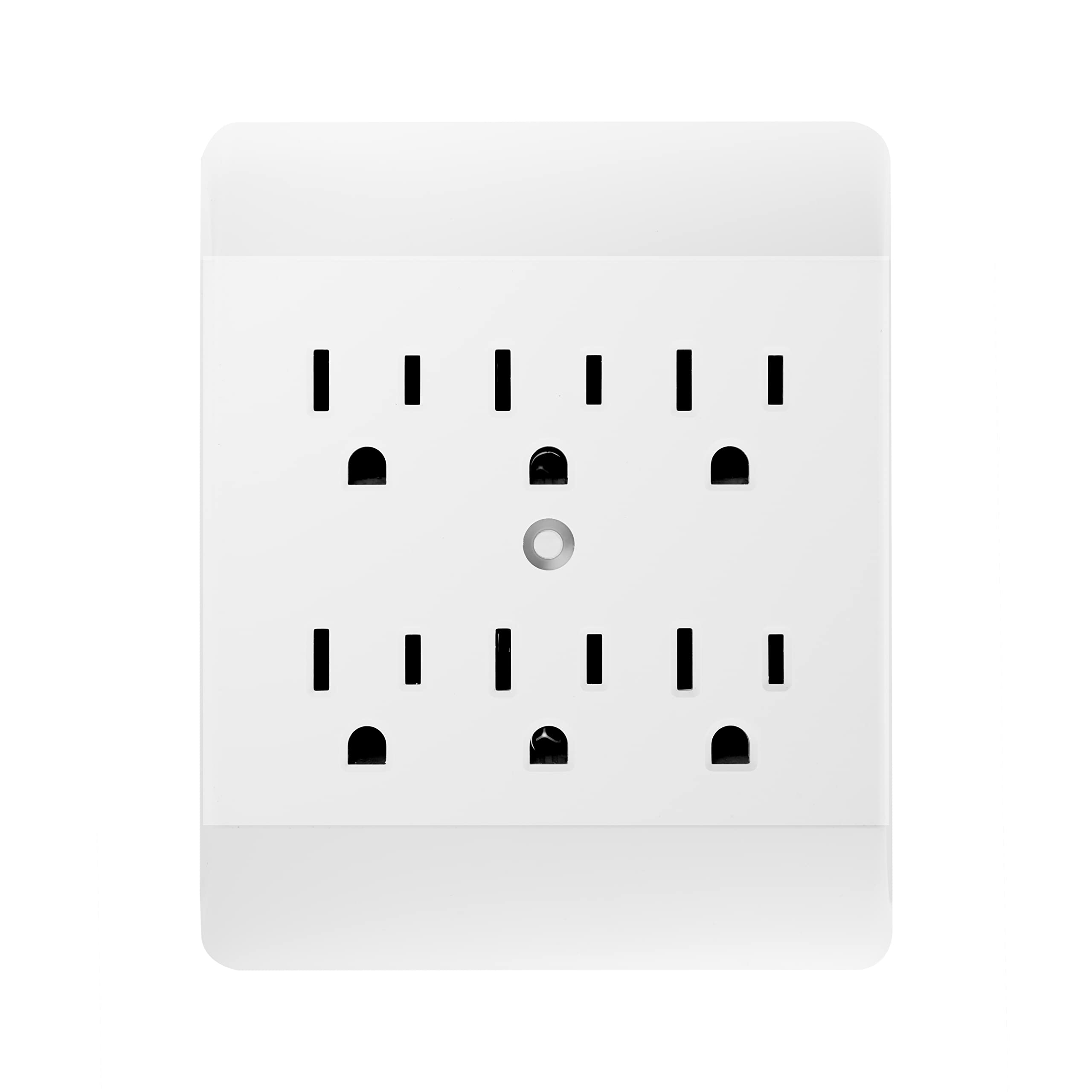 Snapklik.com : Projectpak 6 Outlet Wall Tap Extender Turns 2 Grounded ...