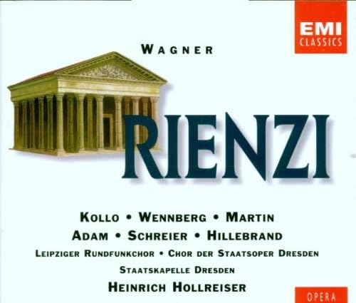 Rienzi Opera Completa: Kollo, Wennberg, Sd, Hollreiser, Wagner,Richard ...