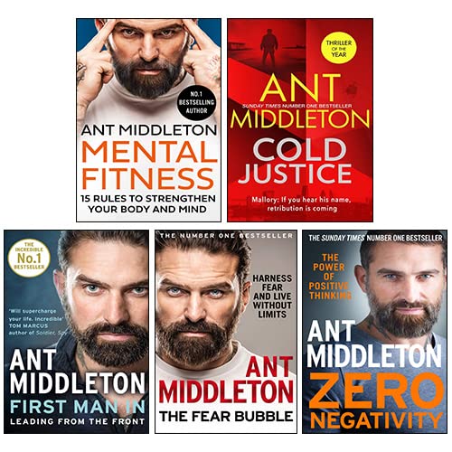 Ant Middleton 5 Books Collection Set (Cold Justice, Mental Fitness, The ...