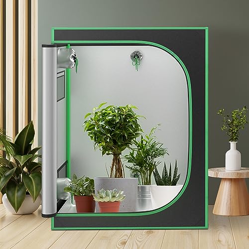 JupiterForce 2x4 Grow Tent with Observation Window and Floor Tray, High ...