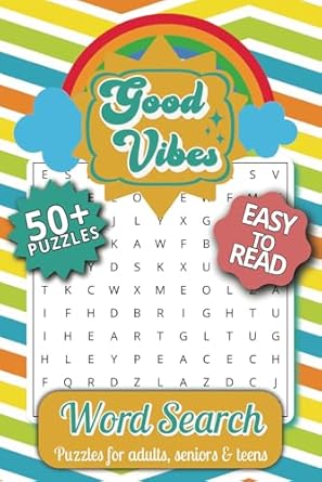Amazon.co.jp: Good Vibes Word Search Puzzle Book: Word Searches with ...