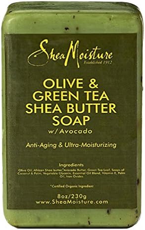 Amazon.com : SheaMoisture Olive & Green Tea Shea Butter Soap 8 oz ...