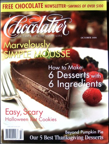 Chocolatier Magazine October 2004 Mousse, Halloween Cookies, Best ...