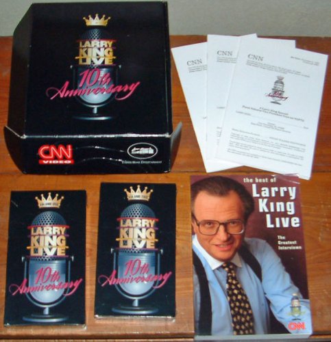 Larry King Live: 10th Anniversary Collection (1 Book & 2 VHS Videos ...