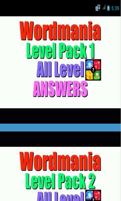 Word Mania Answers - App on Amazon Appstore