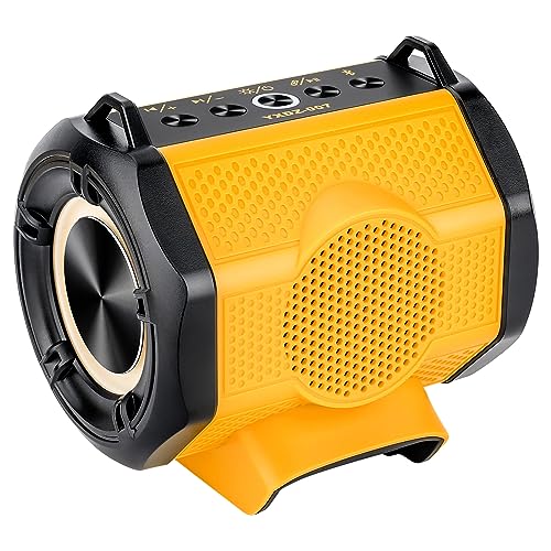 Cordless Jobsite Speaker Powered by Dewal 18V Battery, Portable ...