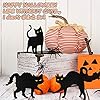 Amazon.com: Yulejo 3 Pieces Halloween Black Cat Wood Decors Wooden ...
