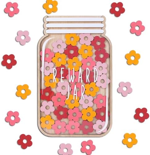 Amazon.com : Whaline Magnetic Smile Reward Jar for Kids 56Pcs Behavior ...