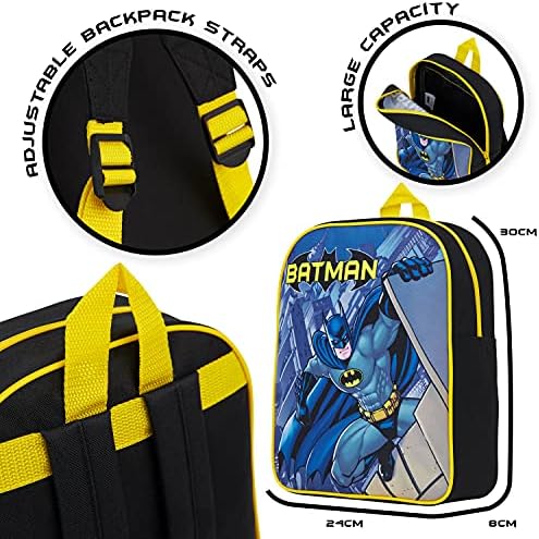 DC Comics Batman Rucksack Kinder Set 3-teilig mit Kindergartenrucksack ...