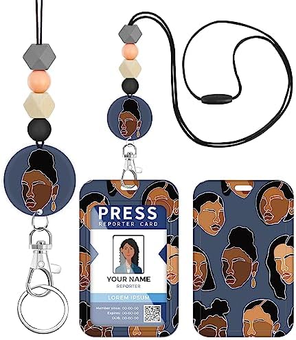 Amazon.com : Plifal Teacher Lanyard for ID Badge Card, Cute Women ...