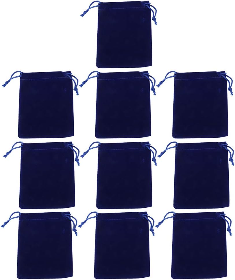 Amazon.com: Drawstring Pouch Bag 10pcs 912cm Velvet Wedding Favor Bags ...