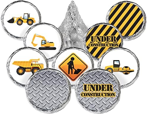 Amazon.com: Under Construction Party Mini Candy Bar Wrappers ...