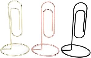 Amazon.com: Yuecoom 3PCS Desk Memo Holder, Jumbo Metal Paper Clip Memo ...