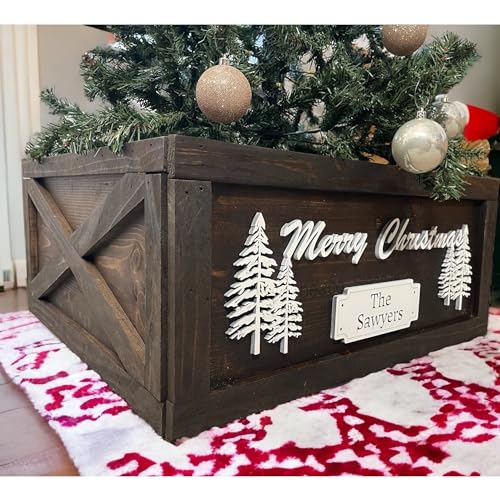 Amazon.com: Christmas Collar Folding Tree Box, Collapsible Christmas ...