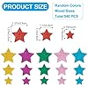 Amazon.com: Mxxipp 540pcs Glitter Foam Star Stickers Self Adhesive ...