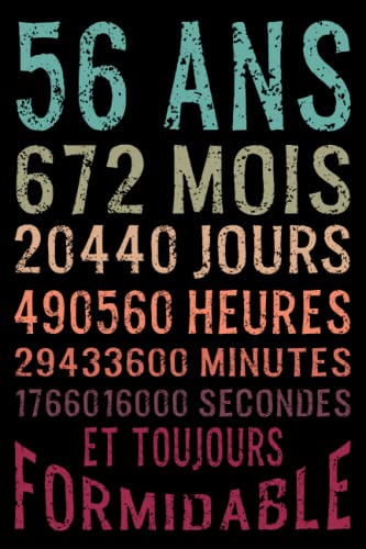 『56 Ans Et Toujours Formidable, Joyeux Anniversaire 56 Ans Fille Et ...
