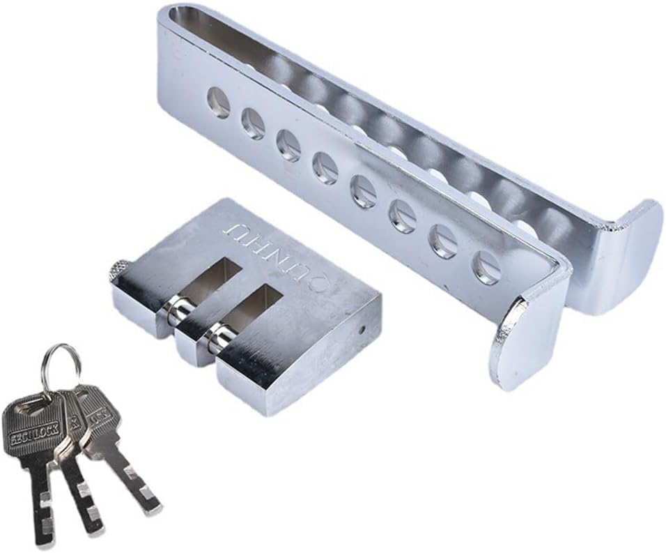 Amazon.com: 8 Holes Brake Pedal Lock Security Car Auto Stainless Steel ...