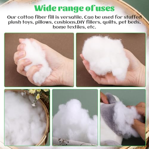 Snapklik.com : 500g/176oz Polyester Fiber Fill, Premium Fiber Fill ...
