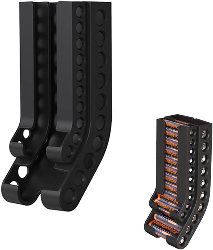 Amazon.com: AA/AAA Battery Storage Bracket, Holds 10 AA & 10 AAA ...