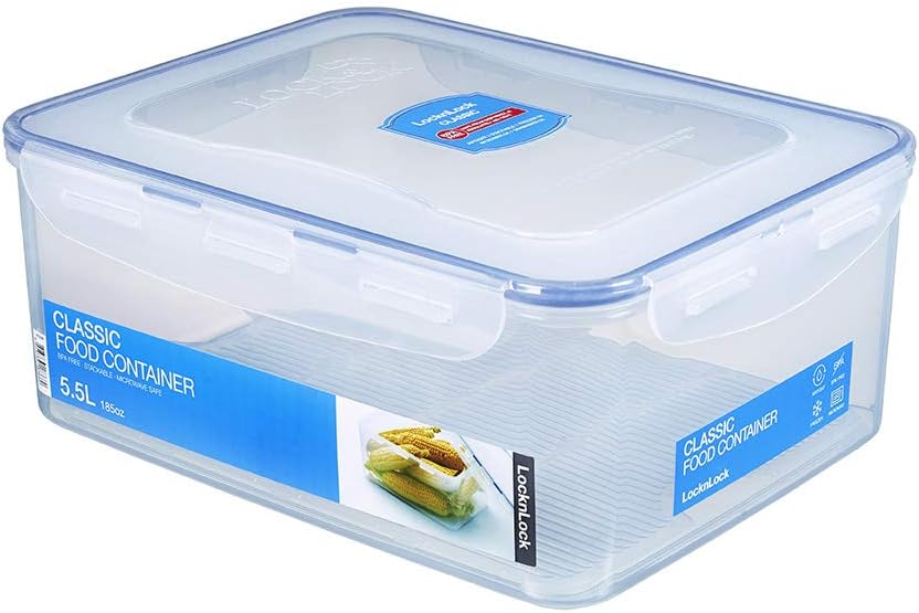 Lock & Lock Classic Rectangular Food Container, 2.3L (232 x 165 x 95mm ...