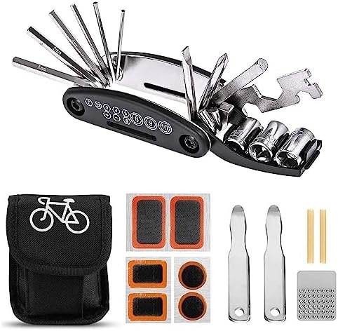Bike Tool Kit, Puncture Repair Kit, Bike Multi Tool, Mountain Bike ...