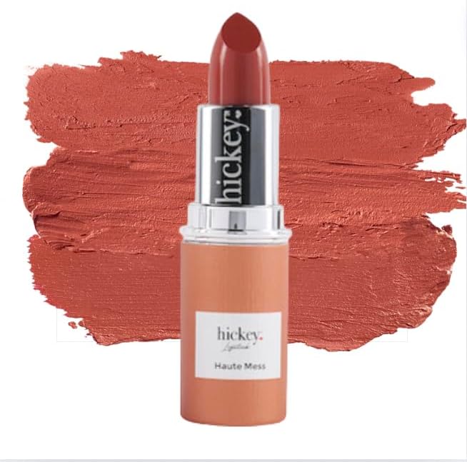 Amazon.com : Hickey Lipstick Organic Haute Mess Terracotta Shade ...