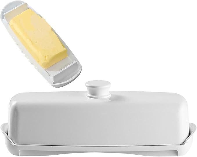 Amazon.com | Butter Server Tray, Airtight Glass Butter Dish, Microwave ...