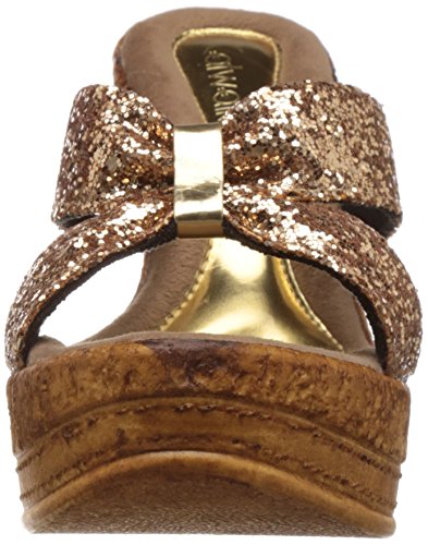 Catwalk Women's Bronze Slippers - 9 UK (6748BX) : Amazon.in: Fashion