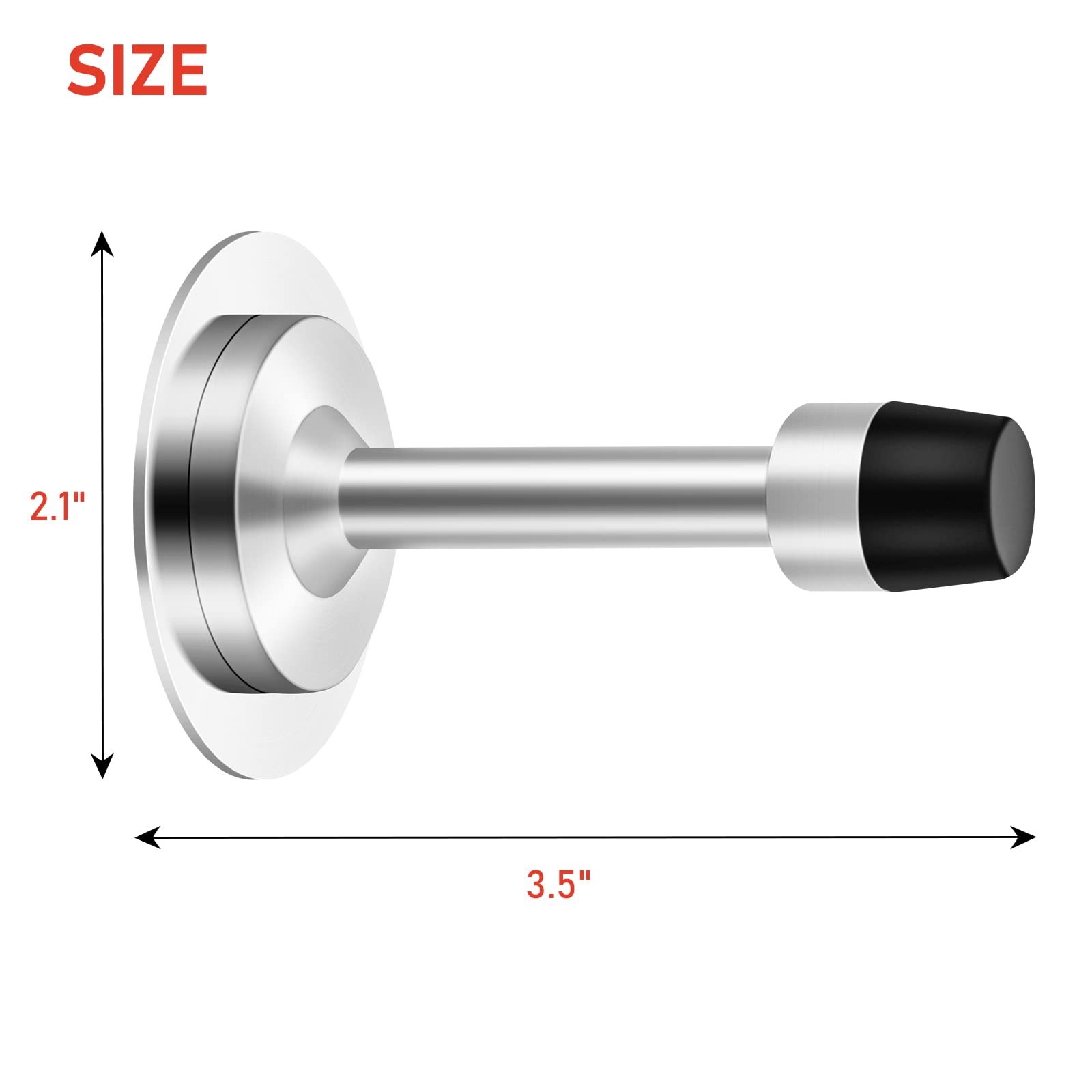 Snapklik.com : Door Stoppers 3.5 Inch Self Adhesive Door Stops For ...