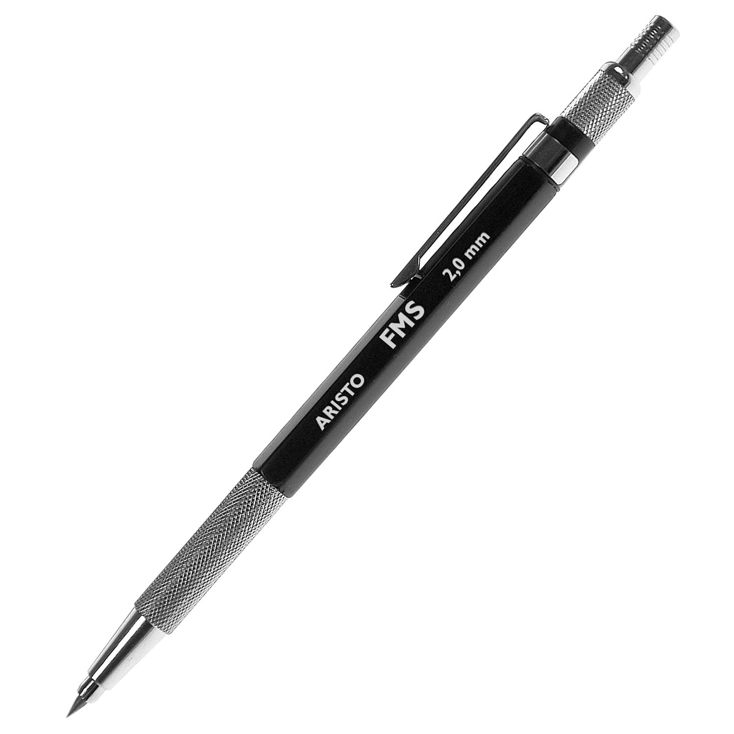 Buy Aristo 2.0mm Retractable Mechanical Lead Pen Pencil Matt Black ABS ...