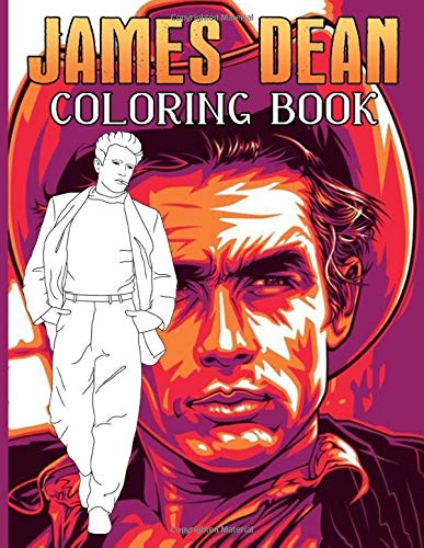 James Dean Coloring Book: James Dean Adult Coloring Books! (Unofficial ...