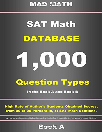 SAT Math Database Book A: Su, John: 9781514610480: Books - Amazon.ca