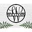 Amazon.com: Personalized Metal Name Signs, Split Letter Monogram Wall ...