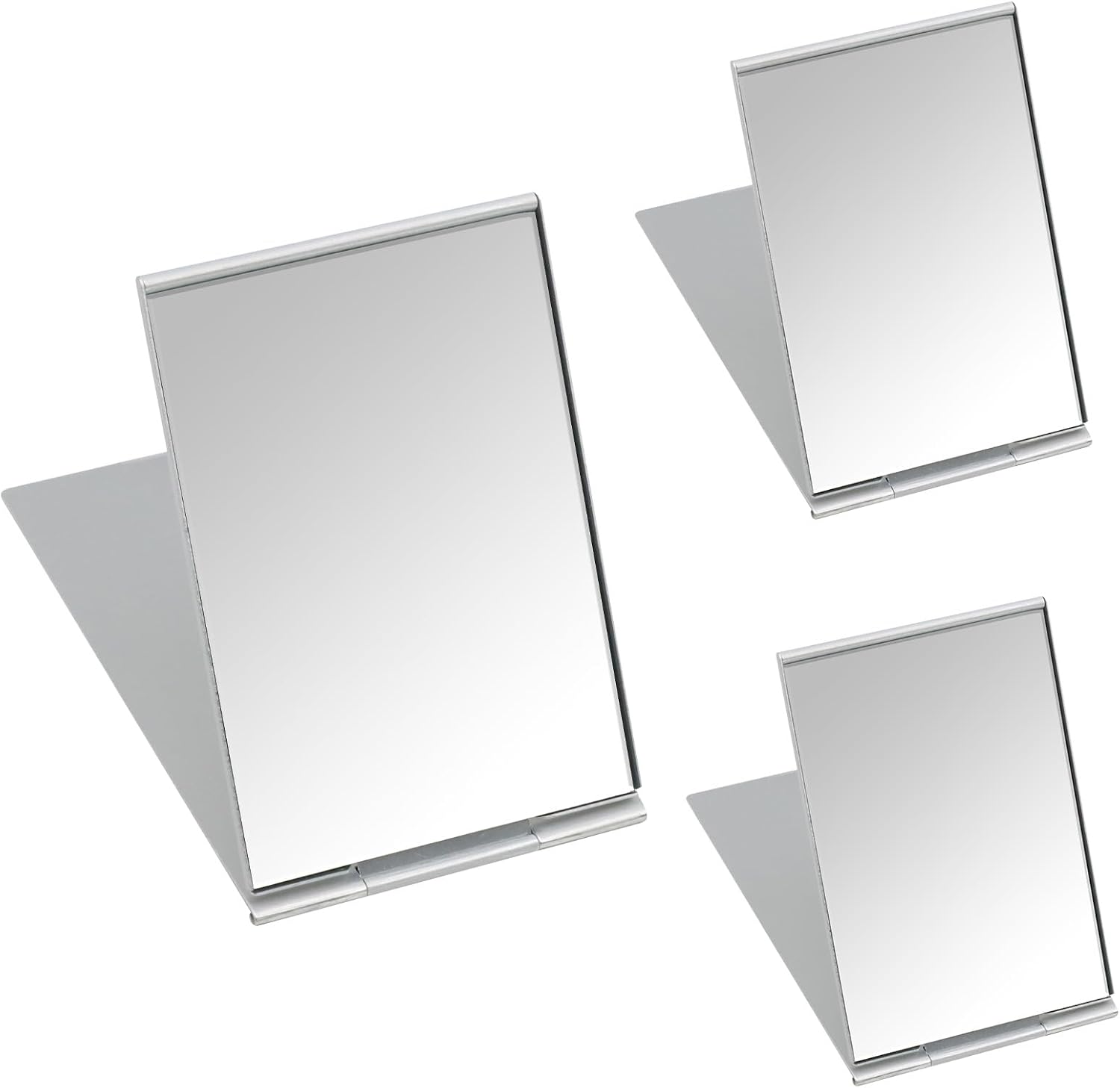VEGCOO 3 Pcs Compact Mirrors in 3 Sizes, Small Travel Mirror Ultra Slim ...