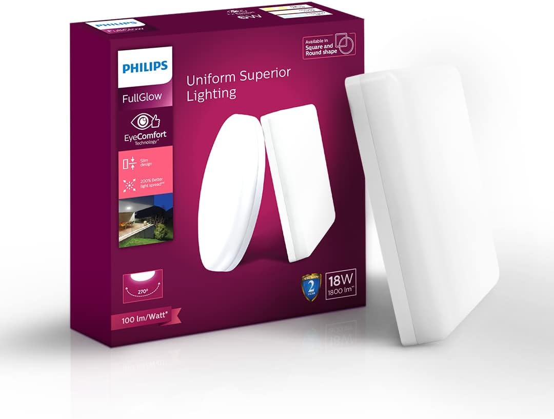 Buy PHILIPS 12W LED Ceiling Light, (Star Surface) White Online at Low ...