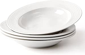 Amazon.com | NUTRIUPS 8Oz Small Pasta Plates Set of 4, 8.5'' Wide ...