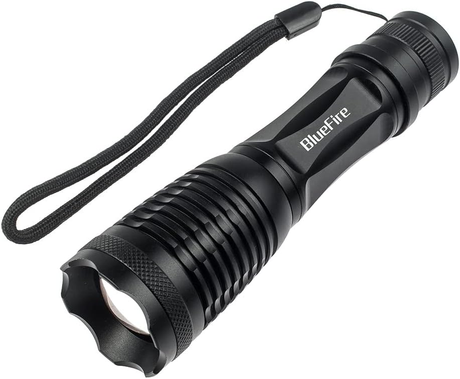 BlueFire 1200 Lumen Super Bright XM-L2 LED Handheld Flashlight with ...